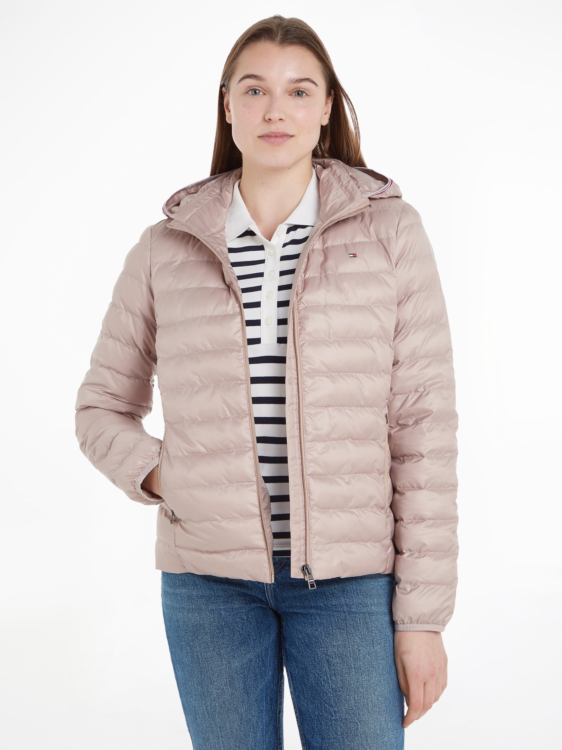 Tommy Hilfiger Steppjacke Lw Padded Global Stripe Jacket Mit Brand